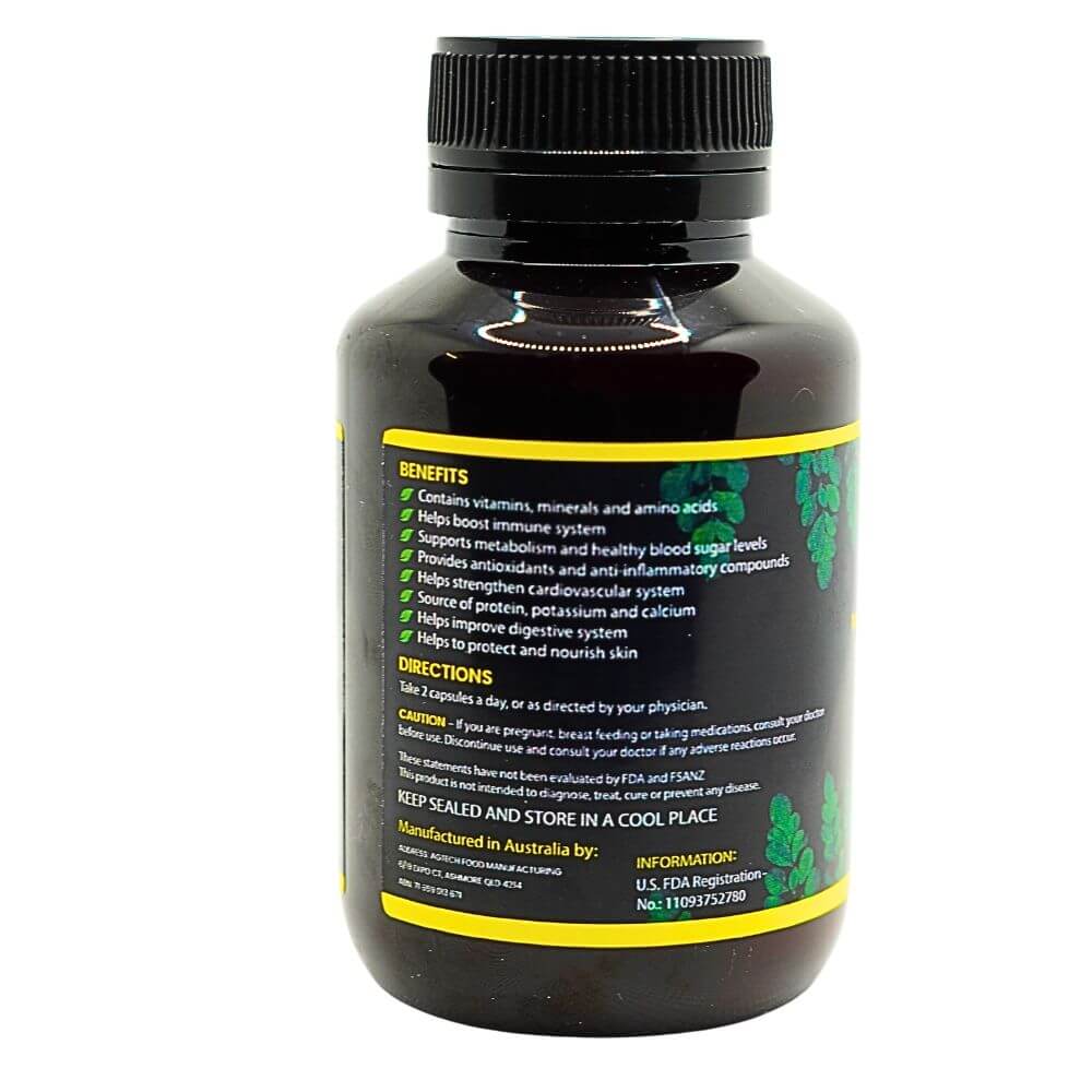 Australian Grown Moringa Capsules 90 Pack | Moringa Products ...